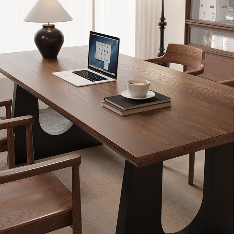 Brishher American Style Solid Wood Rectangular Dining Table | Wayfair